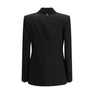 Alexander McQueen Womens Black Wool Blazer Clothing