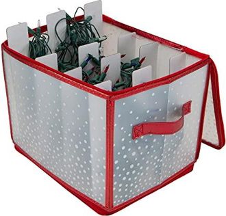 Simplify Ornament Storage, 500 Lights, Red