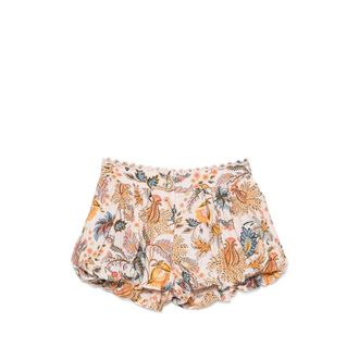 Farm Rio Floral-print Puff-ball Shorts
