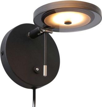 Steinhauer Steinhauer - applique murale - Turound - noir - verre m&eacute;tal