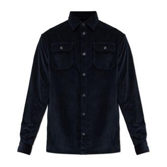 Paul & Shark Velvet Overshirt - - Shirts - Herren - Blau - L