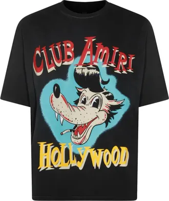 Amiri t-shirt oversize Wolf - Noir