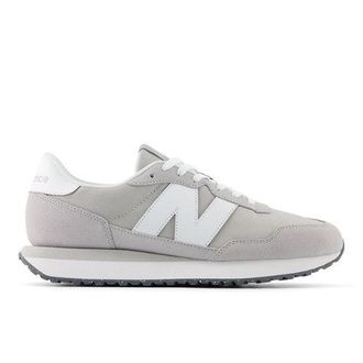 New Balance Homme 237 en Gris/Blanc, Su&egrave;de/Mesh, Taille 40.5 Large