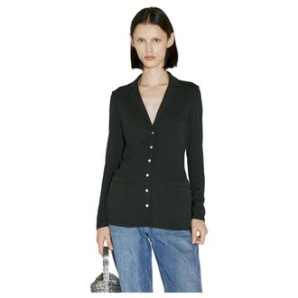 Paco Rabanne Fluid Stretch Blazer Style Hemd - - Jackets - Damen - Schwarzk - XS