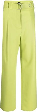 Philosophy di Lorenzo Serafini Femme, Pantalons, Vert, Taille: 36 FR Straight Pantalons