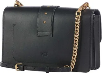 Pinko Leather Crossbody Bag - Black