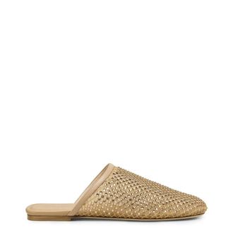 Stuart Weitzman Femme, Chaussures, Jaune, Taille: 38 EU Bareitall Shine Mule