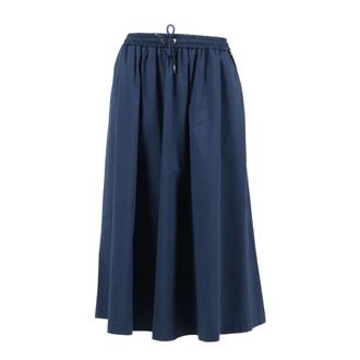 K-Way Mosella Light Poplin Tech Lungo - - Skirts - Damen - Blau - S