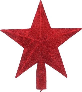 Valiclud Weihnachtsbaumspitze Tannenbaum Spitze Weihnachtsbaum Spitzen Christbaumspitze Rot 20 cm