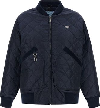 Prada Quilted Nylon Quilted Jacket - Black