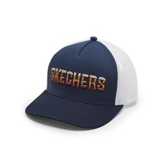 Skechers Washed Triple S Hat Casquette de Baseball, Charbon, Taille Unique Mixte