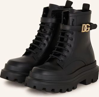 Dolce & Gabbana Schn&uuml;rboots schwarz