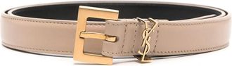 Saint Laurent Cassandre Leather Belt
