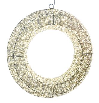 Meinposten Kranz LED Timer Weihnachtskranz Türkranz Weihnachtsdeko warmweiß Indoor & Outdoor Ø 40 cm