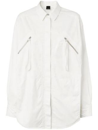 Pinko chemise &agrave; poches zipp&eacute;es - Blanc