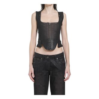 Charlotte Knowles Alice Bustier - - Tops - Damen - Braun - S