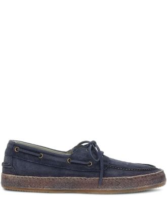 Corvari mocassins 1933 en velours - Bleu