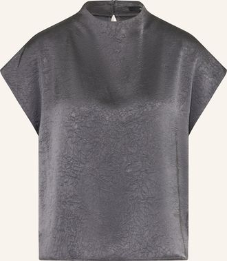 someday Someday Blusenshirt Zirken Aus Satin silber