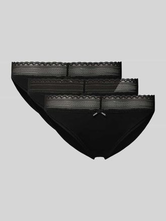 HUGO BOSS Slip aus Baumwoll-Mix im 3er-Set Modell TRIPLET LACE BRIEF