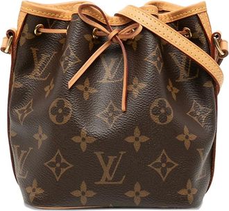 Louis Vuitton 2021-2025 Monogram Nano Noe bucket bag - Marron