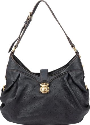 Louis Vuitton Crossbody Bags - Louis Vuitton Leather Monogram Mahina Shoulder Bag - Gr. unisize - in Blau - f&uuml;r Damen