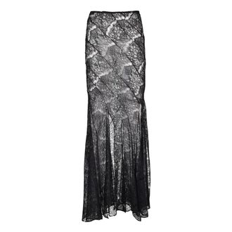 A.W.A.K.E. Gonna a sirena in pizzo - - Skirts - Damen - Schwarzk - S