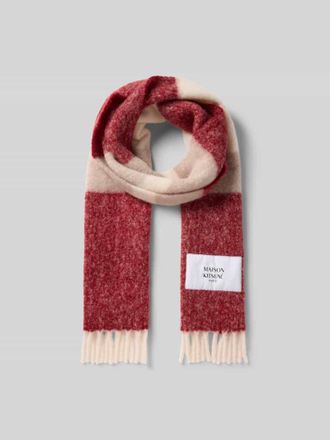Maison Kitsuné Wollschal mit Label-Patch