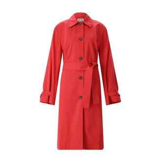 Toteme Femme, Manteaux, Rouge, Taille: 40 FR Trench-coat classique