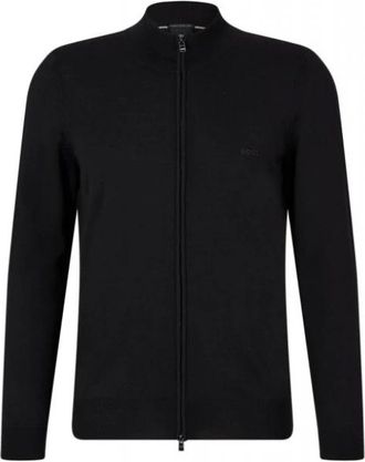 HUGO BOSS Homme, Pulls, Noir, Taille: M Knit Full Zip Balonso-L