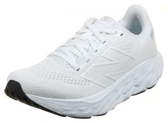 New Balance Womens W880v14 Running Shoe, White/Silver Metallic/Sea Salt, 10 Narrow