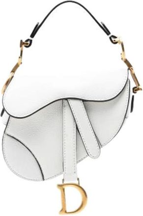 Dior Sac Saddle Pre-owned - Femme - Pre-owned - Blanc - Taille: ONE Size