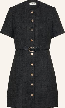 Sandro Sandro Tweed-Kleid schwarz