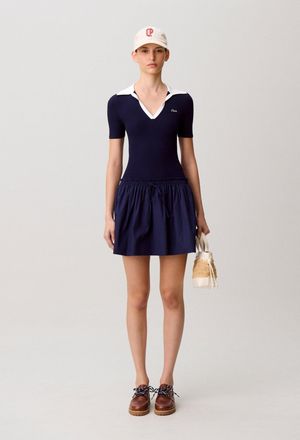Claudie Pierlot Strickkleid im Materialmix