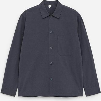 Arket Popeline-Hemd -Blau