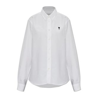 Ami Hemd mit besticktem Logo - - Blouses & Shirts - Damen - Wei&szlig; - S