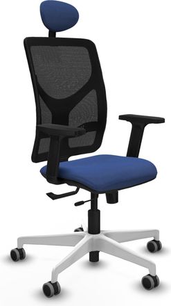 Piqueras y Crespo Stuhl geeignet zum Arbeiten mit 2D-Armen, h&ouml;henverstellbarer Lendenwirbelst&uuml;tze und festem Kopfteil, ausgestattet mit Syncro/Traslack und Schneidescha