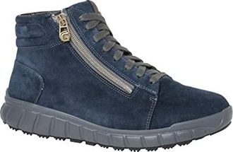 Ganter Evo pour Femme Botte mi-Mollet, Bleu, 38.5 EU Large