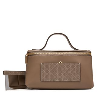 Calvin Klein Kosmetiktasche Calvin Klein Emblem Aop Beauty Case Giftset LV04F1102G Braun