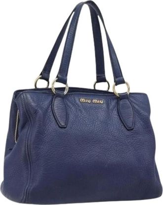 Miu Miu Sac &agrave; main Pre-owned - Femme - Pre-owned - Bleu - Taille: ONE Size