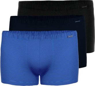 Ammann 3er Pack Herren Unterw&auml;sche Unterhose Boxer Retro Short, Farbe:Mehrfarbig, Gr&ouml;&szlig;e:6, Artikel:-16/90/463 Nightblue/schwarz/Saphir