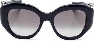 Cartier Sonnenbrille mit Oversized-Gestell - Blau