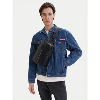 Tommy Hilfiger Umh&auml;ngetasche Tommy Hilfiger Th Central Slingpack AM0AM14170 Schwarz