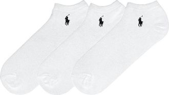 Ralph Lauren 3er Pack Sneaker-Socken mit Pony-Stickerei in