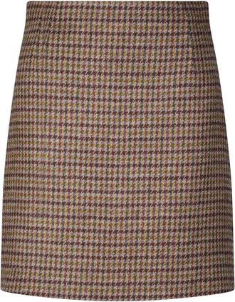 Max Mara Minirock Vata mit Karomuster