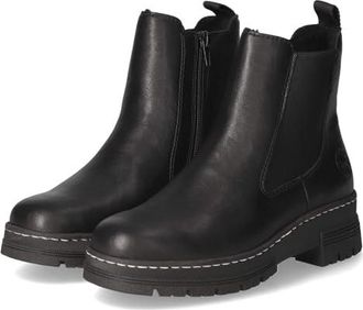 Rieker Femme 73892 Bottes Chelsea, Noir, 38 EU