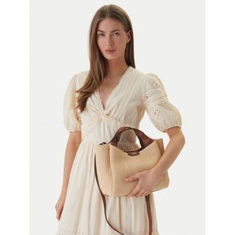 DKNY Handtasche DKNY Willa Satchel R61DOG33 Beige