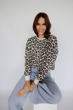 Von Herzen Sweatshirt Leo Sweatshirt Urban Jungle - mit Animalprint - Rundhals