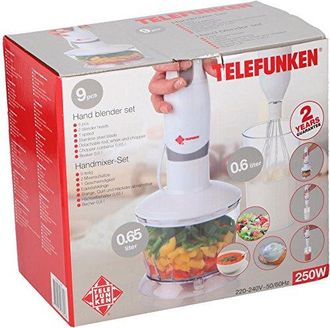 Telefunken 93604 Handmixer-Set, 0,65 L, 250 W