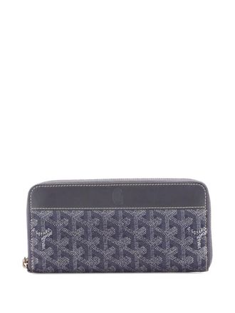 Goyard Matignon Zip Wallet Coated Canvas with Leather small wallets - Grau