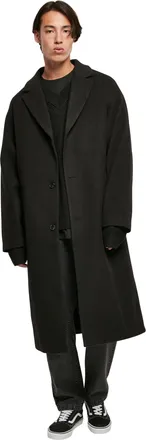 Urban Classics Herren Long Coat, Herren Mantel, Damen und Herren Gürtel, erhältlich in vielen verschiedenen Farben, Größen S bis 5XL